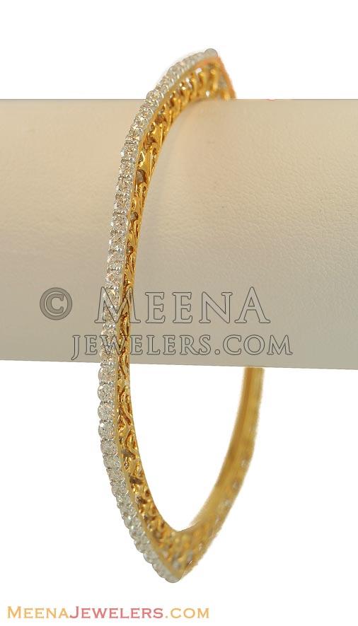 Diamond Bangle (Hexagon Shape) - DiBr10883 - US$ 13,728 - 18k gold ...
