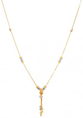 22K Gold Two Tone Dokia Chain - ChFc22743 - 22K Gold Two Tone Dokia ...