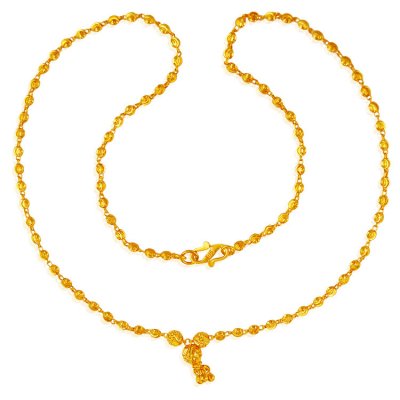 Gold Ladies Dokia Chain 22k - chfc21594 - 22Kt Gold dokia chain is ...