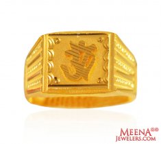 Religious Rings - 22Kt gold Mens and Ladies religious rings. Om, Ganesh ...